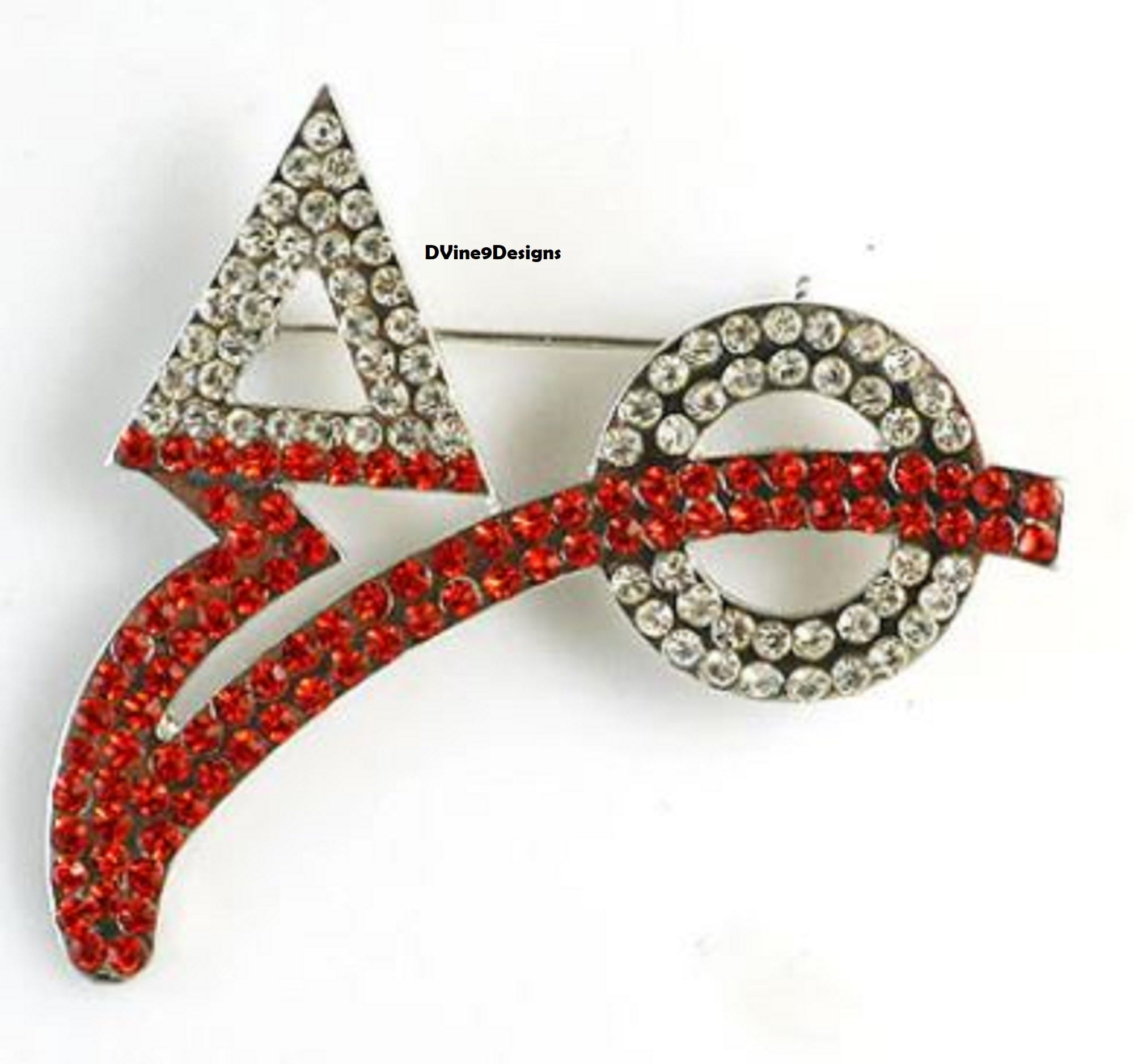 Delta Sigma Theta Greek Modern Brooch Pin – DVine 9 Designs LLC